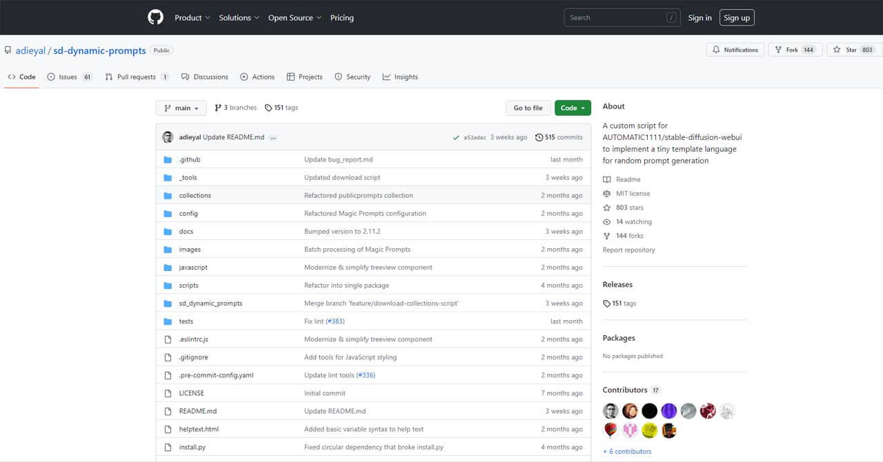 【Dynamic Prompts】ダウンロードとインストールの設定方法と特殊構文の使い方StableDiffusion WebUI ...